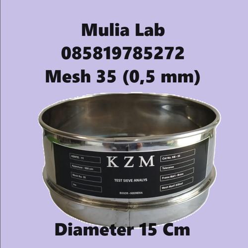 Jual Test Sieve Ayakan Mesh 35 (0,5 mm) Diameter 15 Cm - Kab. Bogor ...