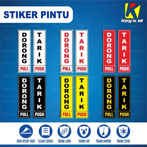 Jual STIKER PINTU TARIK DORONG PUSH PULL, STIKER SIGN PINTU PUSH PULL ...