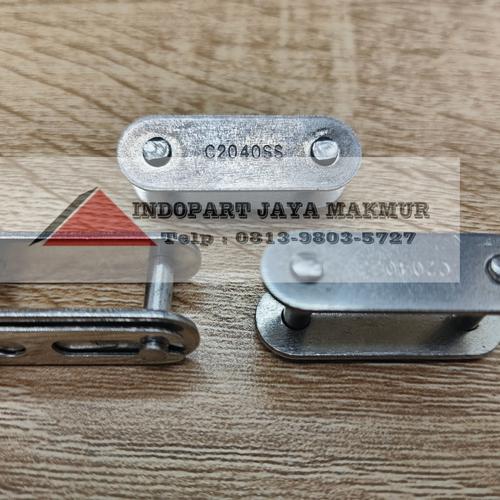 Jual CONNECTING LINK C 2040 STAINLESS SAMBUNGAN RANTAI CONVEYOR C2040 ...