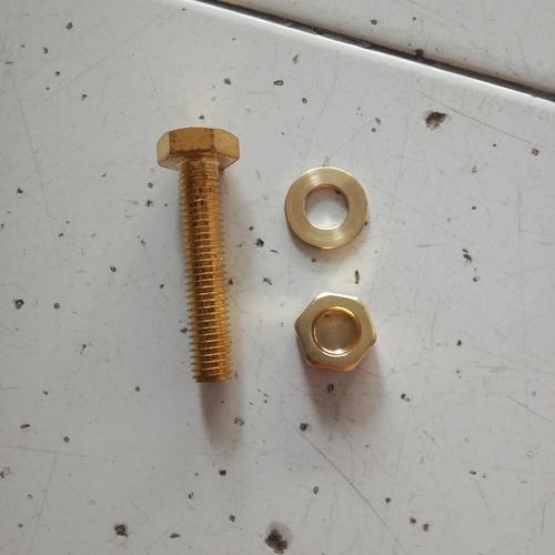 Jual Baut+Mur+ ring plat+ring ver kuningan m10x50, Kunci 17 - Kab ...