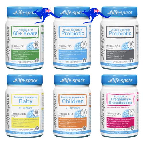 Jual Life Space Probiotic Broad Spectrum 60 Years 60+ Year Double ...