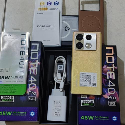 Jual Infinix Note 40 Pro 5G 8/256Gb, warna Gold, Aktivasi 09/8/2024 ...