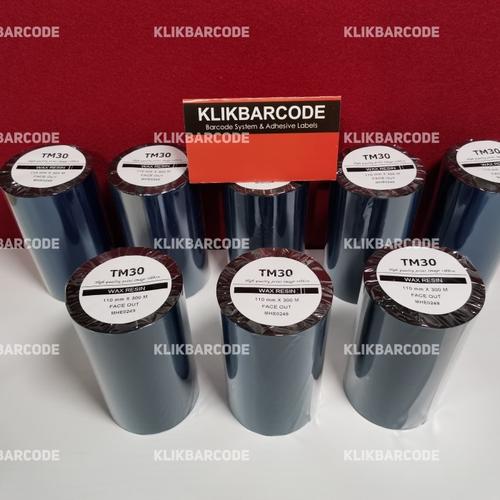 Jual GENUINE RIBBON BARCODE SONY WAX RESIN SIGNATURE SSWR/TM28/TM30 110 ...