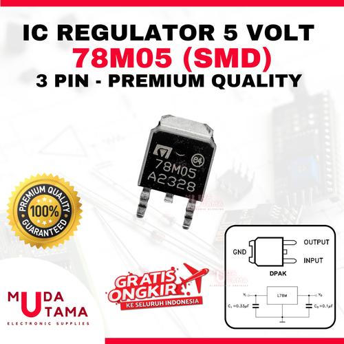 Promo 78M05 SMD IC REGULATOR 5 Volt - IC AMPLIFIER 78M05 - IC REGULATOR ...