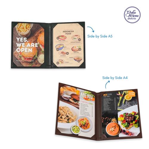 Jual Buku Menu Jakarta - Buku Menu Kulit Varian Cafe Series Side By ...