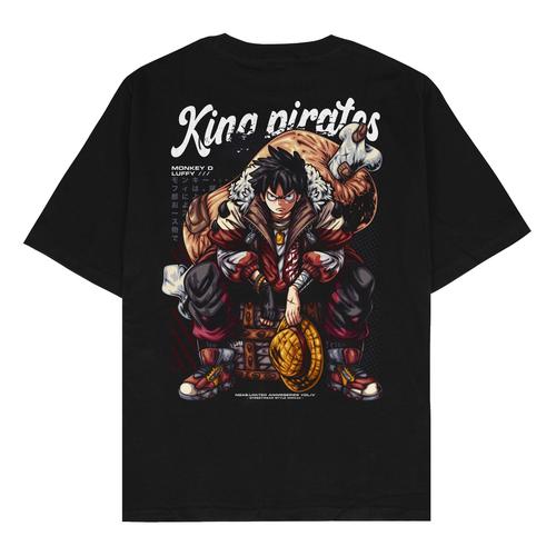 Promo Ngab Kaos Baju Distro King Pirates Monkey D Luffy Unisex Hitam ...