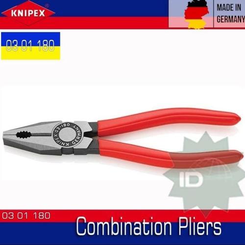 Jual Tang Kombinasi 7 Inchi 03 01 180 Knipex Combination Pliers ...