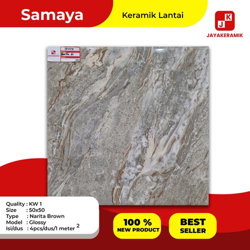 Jual Keramik Samaya 50x50 Narita Brown - Kab. Bogor ...