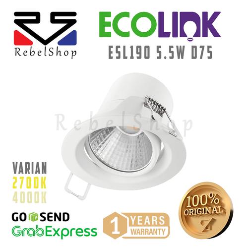 Jual Ecolink Spotlight ESL190 Lampu LED Downlight Bulat 5.5 Watt D75 ...