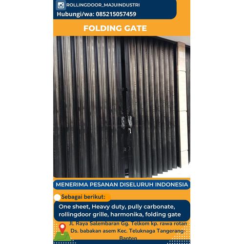 Jual Menerima pesanan pintu folding gate bahan baja ringan ketebalan 0 ...