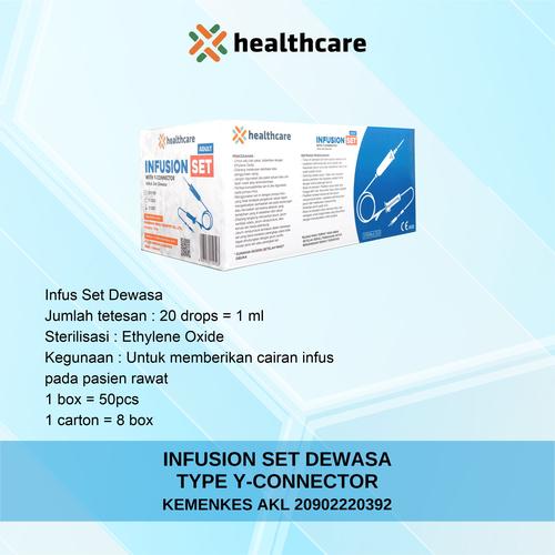 Jual Infusion Set / Selang Infus / Infuset Dewasa dan Anak type Y ...