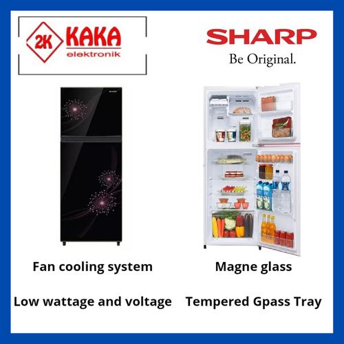 Jual SHARP SJ317MGDP KULKAS 2 PINTU 256 LITER SHARP SJ 317MG DP SJ ...