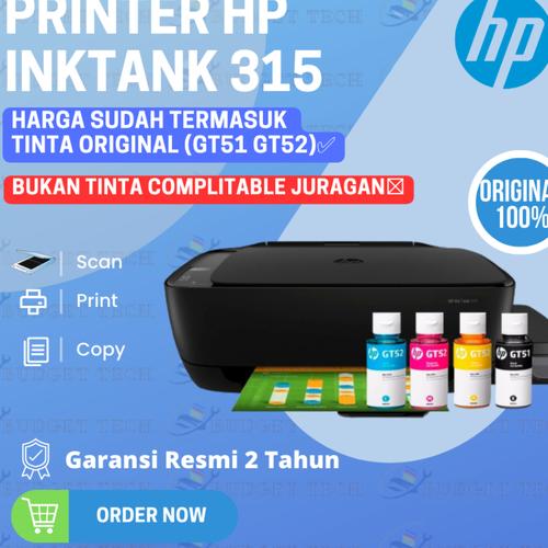 Jual Mesin Printer Ink Tank HP315 HP 315 All In One With Original ...