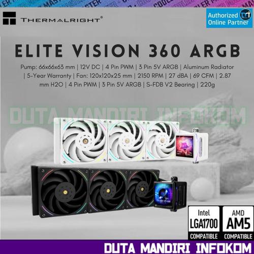 Promo ThermalRight ELITE VISION 240 360 ARGB - AIO Liquid CPU Water ...