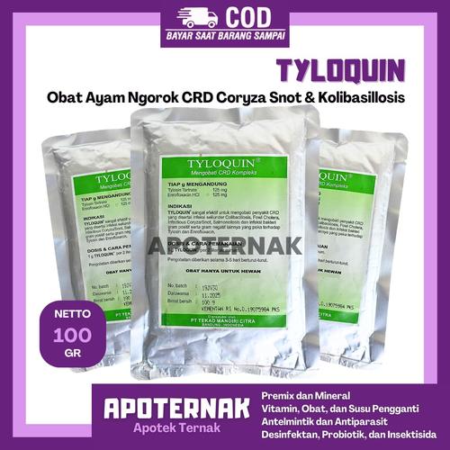 Jual TYLOQUIN 100 GRAM TMC - Obat Ayam Ampuh untuk Ngorok Cekrek CRD ...
