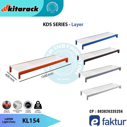 Jual KITARACK Layer Rack 200KG KDS Series Rak Gudang Besi Panjang 1.5M ...