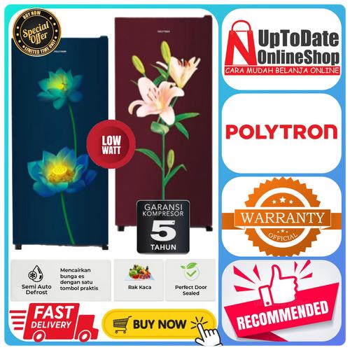Jual KULKAS 1 PINTU POLYTRON PRB-177 PRB177 PRB 177 LOW WATT 170L ...