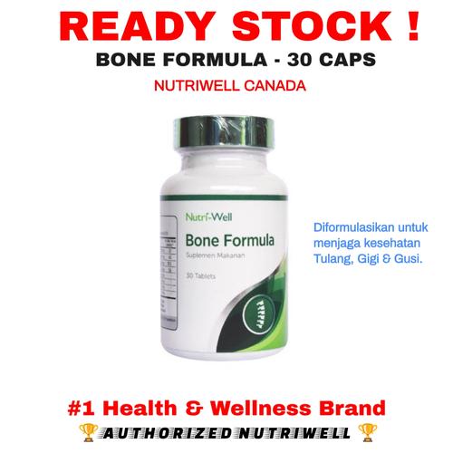 Promo Nutriwell Bone Formula 30 Tablet Suplemen Kalsium Calcium Tulang ...