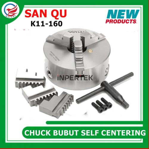 Jual Chuck kepala Bubut manual 6" 3 Jaw K11-160 Claw 6 Inchi Cekam Kaki 3 Self Centering SAN QU ...