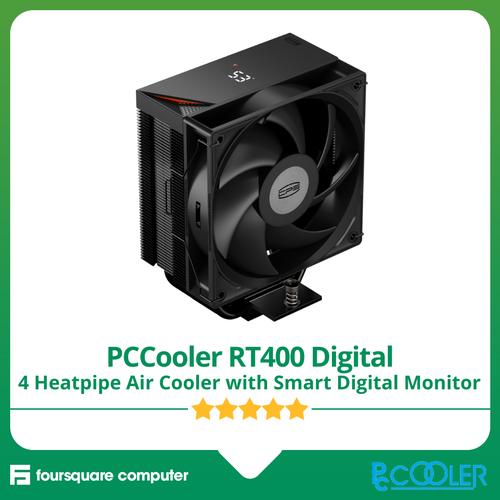 Jual HSF CPU Air Cooler PCCooler RT400 Digital Black 4 Heatpipe with ...