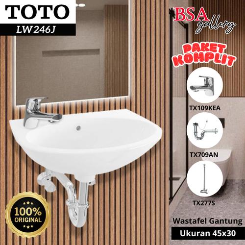 Jual WASTAFEL TOTO KOMPLIT TINGGAL PASANG FULL SET ORIGINAL TOTO LW246J ...