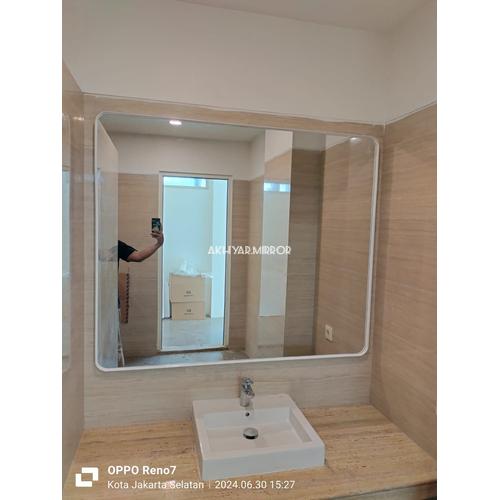 Jual Cermin Dinding Frame Besi Cermin Persegi Panjang Cermin Plywood ...