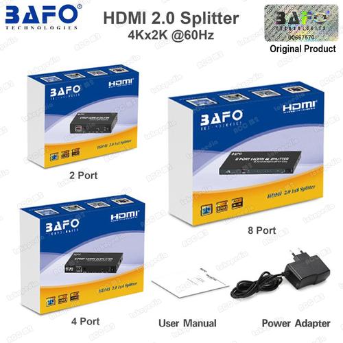 Jual HDMI Splitter Bafo 2 port/4 port/8 port Original - 8 port ...