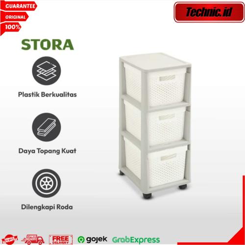 Jual Stora Rak Troli 3 Tingkat Big Basket 3 Tier Big Basket Drawer ...