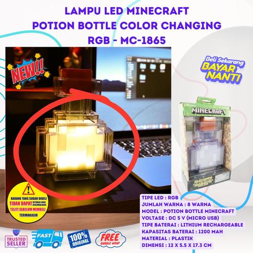 Jual Lampu Hias LED Minecraft Potion Bottle Color Changing MC-1865 RGB ...