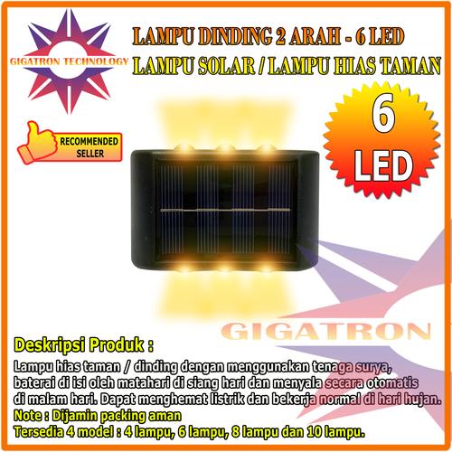 Promo Lampu Dinding Taman Waterproof Minimalis Pilar Pagar Outdoor 6 LED / Lampu Taman LED Sorot ...