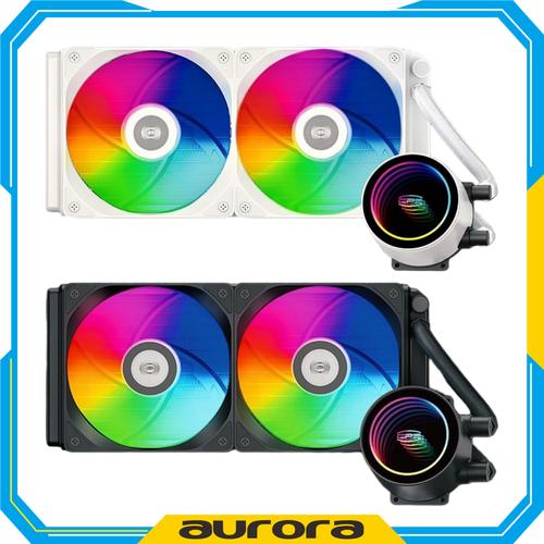 Jual PCCOOLER GI-DA240 ARGB 240mm Black White BK WH Putih Hitam A-RGB ...