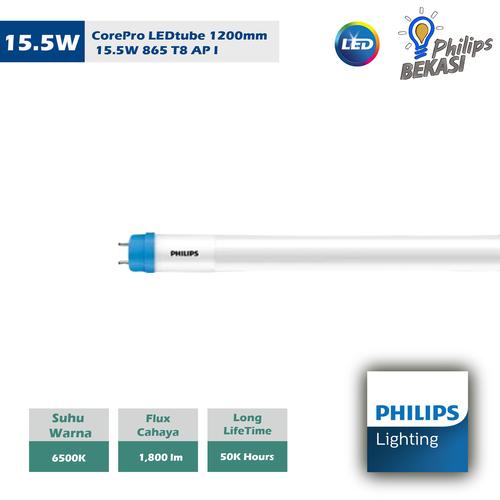 Jual Lampu LEDtube Philips CorePro 1200mm 15.5W 865 T8 AP I - Kota ...