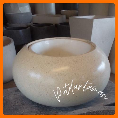 Jual Pot bola Terazzo Warna Putih Glossy | Pot Teraso - Kota Depok ...