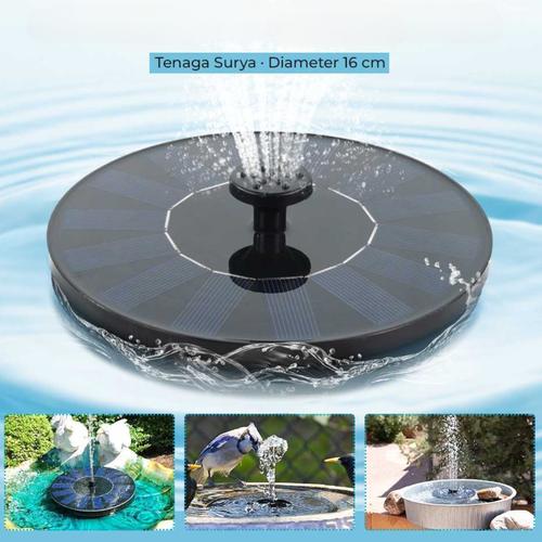 Jual Air Mancur Kolam Apung Solar Cell Panel Surya Pompa Pancuran ...