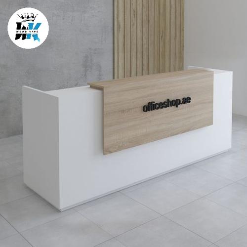 Jual meja resepsionis hotel full kayu Mahogany - 250×60×75×100cm - Kota ...