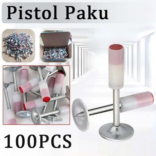 Jual 100pcs Paku Beton Ramset Paku Ramset Beton Paku Tembak Beton Dan ...