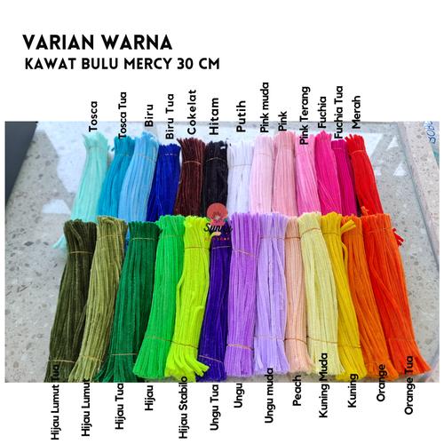 Jual [GROSIR] Kawat Bulu Mercy 30 cm / isi 100pc / isi 50 pc / Kawat ...