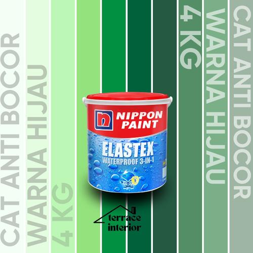 Promo Cat Pelapis dan Anti Bocor Nippon Paint Elastex Warna Hijau 4 KG ...