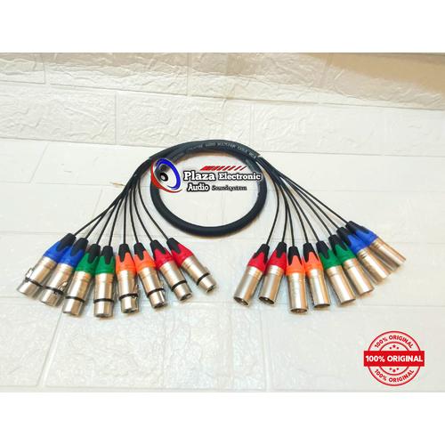 Jual Snake Kabel 8 Channel Komplit + Jack XLR Male-Female 1 Meter - 1 ...