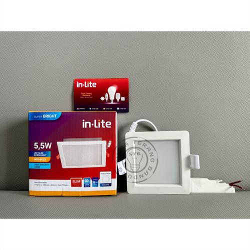 Jual LAMPU LED PLAFON INLITE SLIM DOWNLIGHT KOTAK 5,5W 5,5 WATT ...