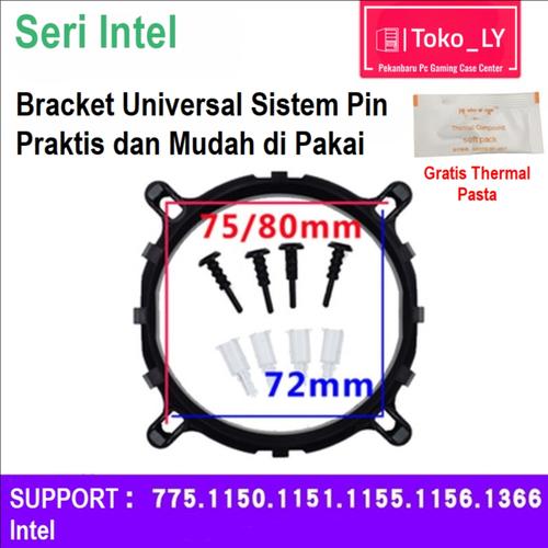 Jual Bracket HSF CPU Intel LGA 775, 115x, 1200, 1700 Alder Lake Raptor ...