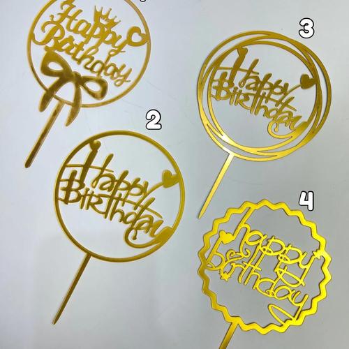 Jual Topper Happy Birthday Topper Ulang Tahun Toper Kue HBD Happy ...