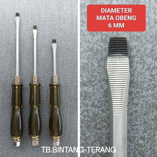 Jual OBENG MINUS - OBENG PIPIH SCREWDRIVER - PENDEK - Kota Tangerang ...