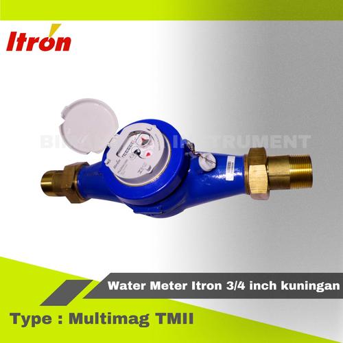 Jual Meteran Air bersih Itron 3/4 inch kuningan - Water Meter - Jakarta ...