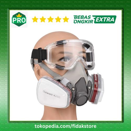 Jual Masker Gas Respirator Half / Full Face Masker Cat Lab Anti Debu ...