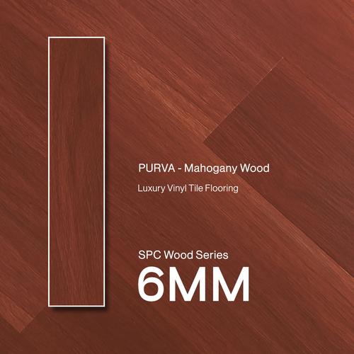 Jual Purva SPC 6 MM Arkwood Series - Mahogany Wood (Luxury SPC Flooring ...