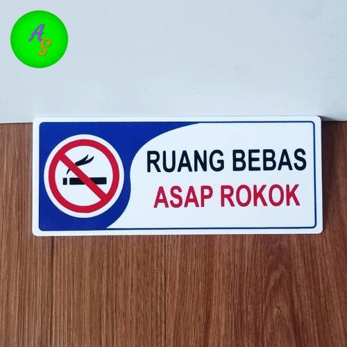 Jual Sign Ruang Bebas Asap Rokok, Sign Akrilik - Kota Tangerang ...