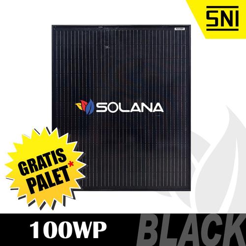 Jual SOLANA SOLAR CELL/PANEL SURYA BLACK MONOCRYSTALLINE 12V 100WP ...