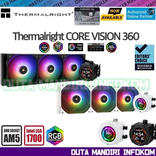 Promo ThermalRight CORE VISION 240 360 - AIO Liquid CPU Water Cooler ...