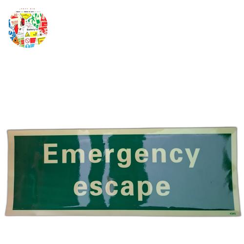 Jual IMO Sign Emergency Escape IMPA 334345 150x400mm - Kota Depok - IMO ...